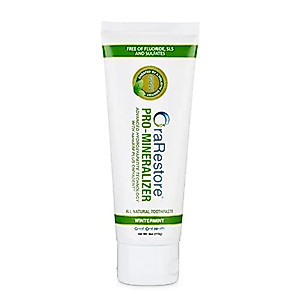 Pro-Mineralizer Toothpaste - Nano Hydroxyapatite & Enamel Support Toothpaste w/Xylitol Aloe Vera & Sea Salt - Anti Cavity & Fluoride Free NanoHydroxyapatite Toothpaste - Dentist Formulated Toothpaste