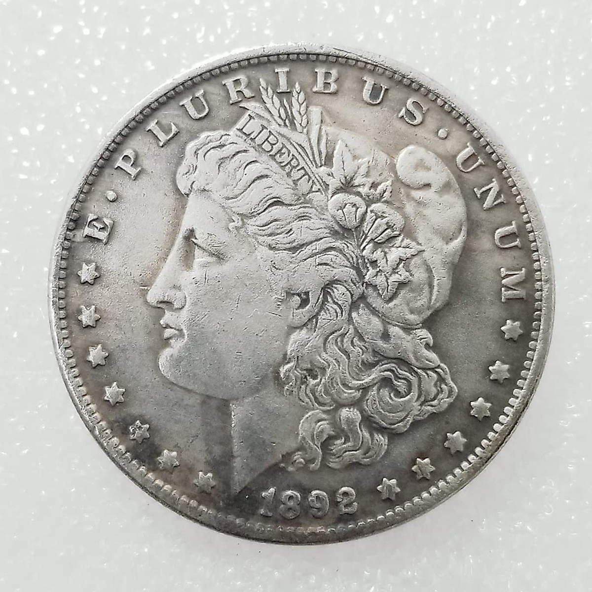 Kocreat Copy 1892-S-Morgan Dollar Plating Silver Coin-Replica U.S Old Original Pre Morgan Souvenir Coin Hobo Coin Lucky Coin Collection