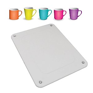 Jeanoko Drying Mat, Fast Drying Sink Tray Anti Slip Water Absorption Diatomaceous Earth Sink Caddy Organizer Sponge Holder Stand for Bathroom Kitchen (White) Tableware