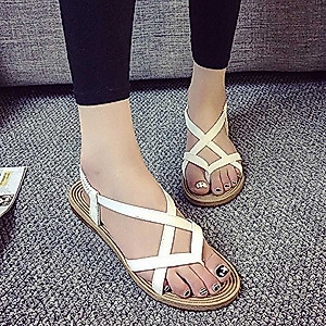 Women Highly Recommend Great Value Flat Shoes Bandage Bohemia Leisure Lady Sandals Peep-Toe Outdoor Shoes