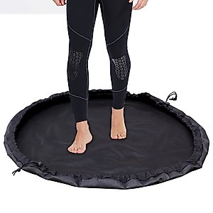 UCEDER 420D Durable Wetsuit Changing Mat/Waterproof Dry-Bag with Drawstring Closure,Surf Change Mat Perfect for Surfers, Beach, Swim,Boating