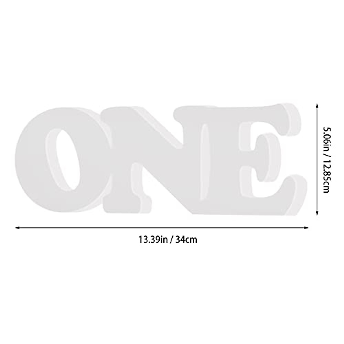 RTMISA One Letter Sign Top for First Birthday Free Standing Word Sign for Anniversary Party Baby Shower Table Top Décor