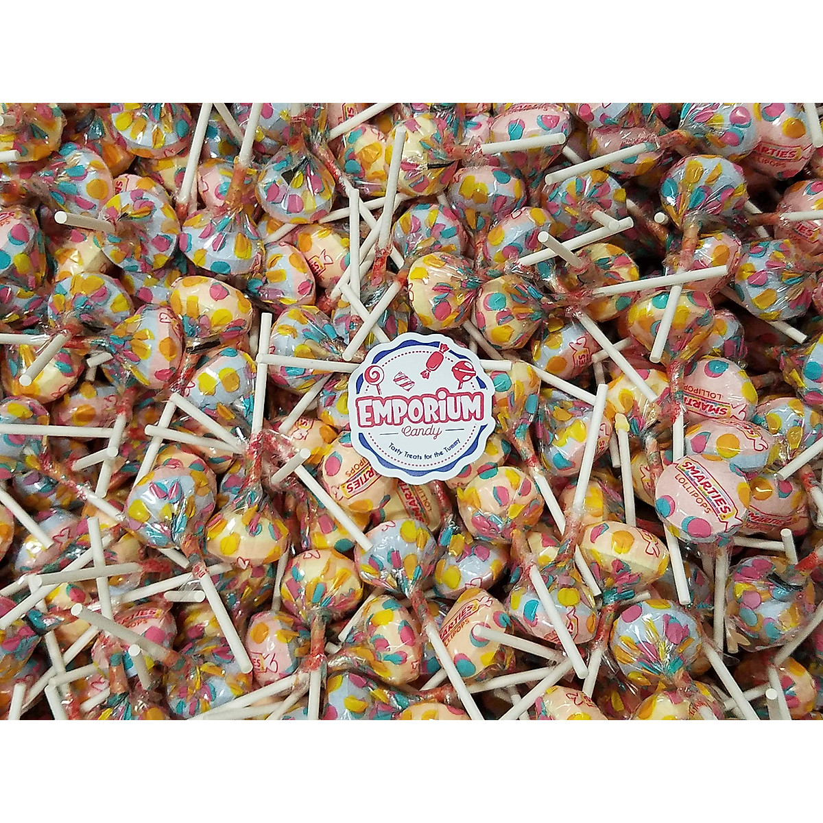 Smarties Lollipops - Individually Wrapped 1.5 lbs Fresh Bulk Assorted Lollipop Candy