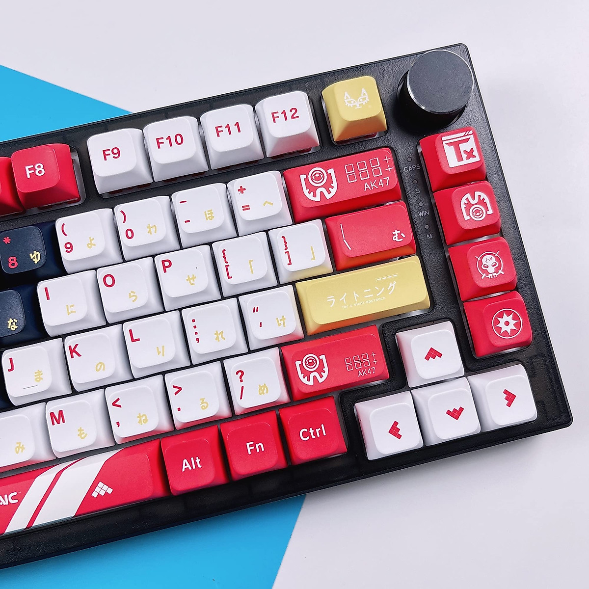BTNCL CSGO Keycaps Set, PrintStream Bloodsport Dye-Sub XDA Profile PBT Keycap for Gaming Mechanical Keyboard (Color : Bloodsport)