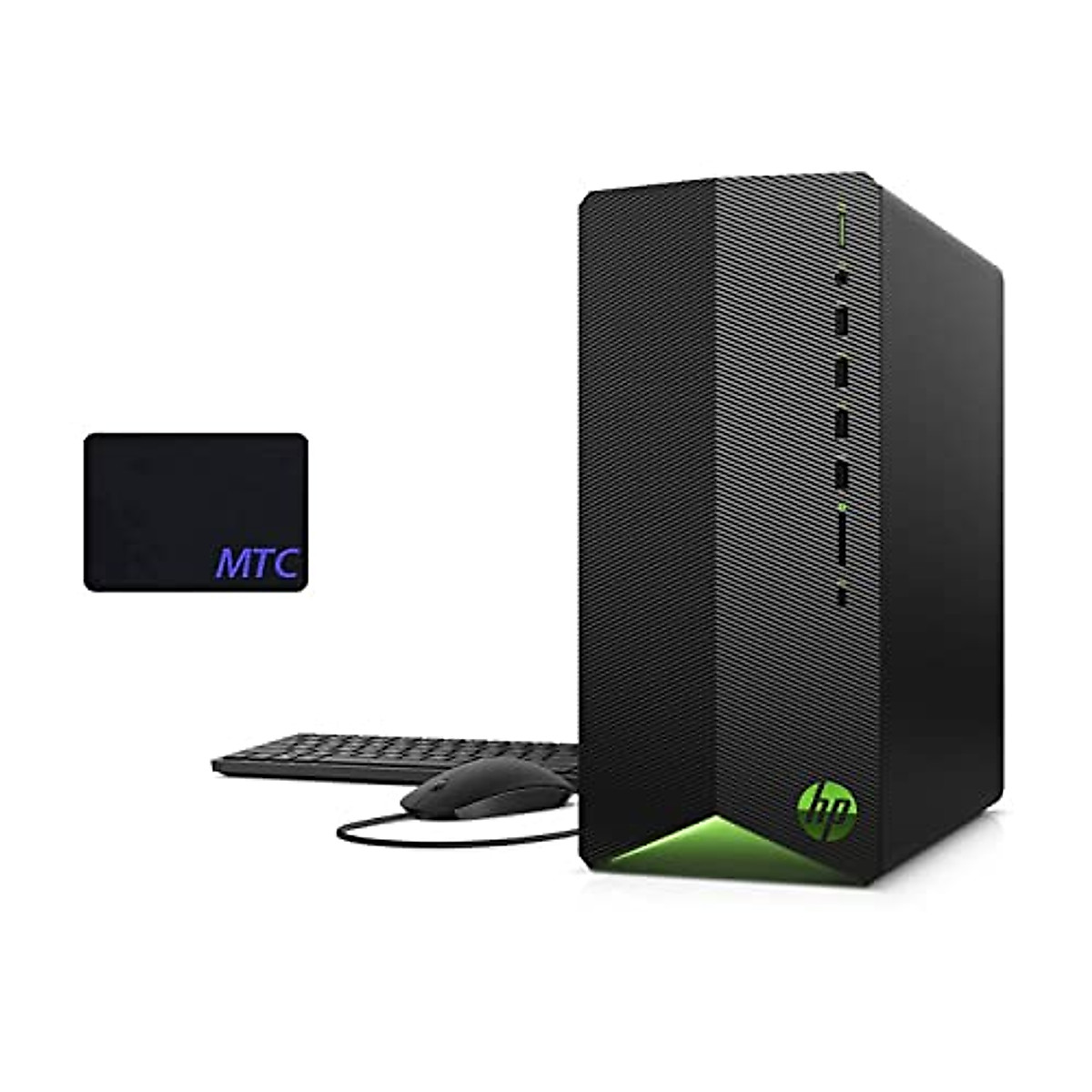 HP Pavilion Gaming Desktop TG01-1183w, Intel Core i5-10400F Processor up to 4.3 GHz, 8GB Memory, 256GB SSD, NVIDIA GeForce RTX 3060 Graphics Card(12 GB GDDR6) with Mousepad