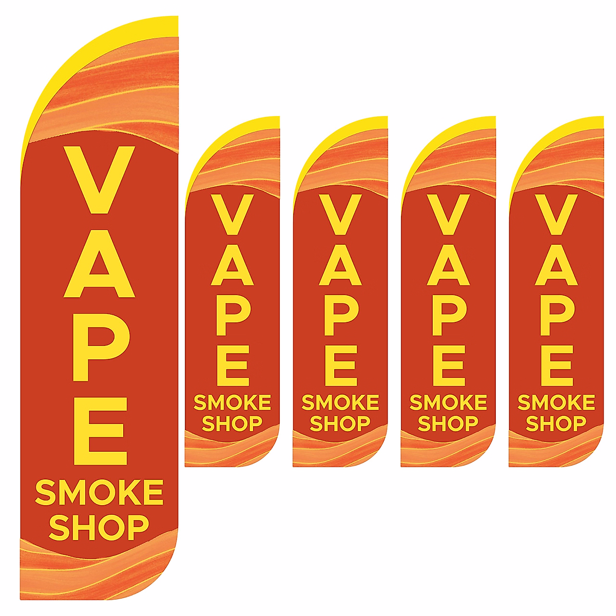 Vape Smoke Shop Pack of 1 Flag | Advertising Vape Smoke Shop Flag for Business | Outdoor Flag | Weatherproof Polyester Flag | Mount and Poles are Not Included (Updated Design)