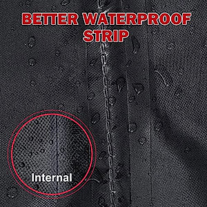 Turtle Life Round BBQ Grill Cover, 22inch Durable Waterproof Rip Resistant UV Resistant for Charcoal Kettle Grill, Dia27 x 38" H