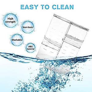 sanipoe 360 Spinning Makeup Organizer, Lazy Susan Rack Cosmetic Carousel Storage Shelf, Great for Countertop and Bathroom, Clear