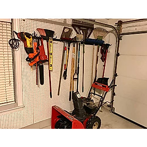 StoreYourBoard BLAT Tool Storage Rack, Garage Wall Organizer, Garden Tools, Shovels, Rakes, Brooms, Holds 250 lbs