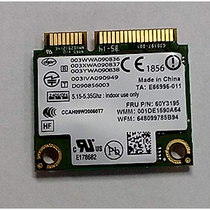 Intel Wifi/wimax Link 6250 6250anx Wireless N for IBM Thinkpad Lenovo ANX Wireless Half Pci-e Card