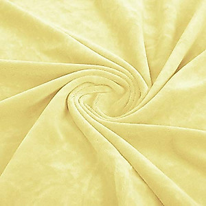 American Baby Company Heavenly Soft Chenille Fitted Portable/Mini-Crib Sheet, Maize, for Boys and Girls