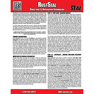 KBS Coatings 57006 Oxide Red Frame Coater Quart Size Rust Prevention Kit