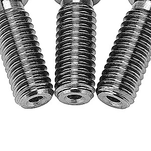 Shanrya Hardened Steel Nozzle, 3Pcs M6 3D Printing Volcano Nozzle, Wear Resistant Nozzles for 3D Printing High Temperature Carbon Fiber Filament 1.75mm(0.4mm)