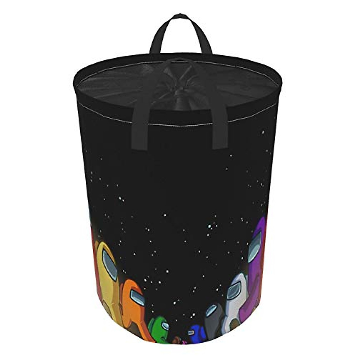 AKA personality Am-Ong U-S Laundry Basket, Laundry Hampers Lightweight Durable Drawstring Waterproof Round Storage Basket,Bathroom/Home Decor/Baby Hamper/Boxes/Baby Clothing