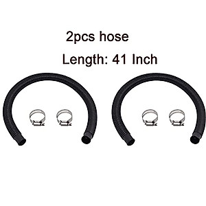 1.25'' Pool Pump Replacement Hose Compatible with Filter Models 800 GPH, 530 GPH, 300 GPH Pool Pump for Above Ground Pools 59'' with 41'' Long Pool Pump Replacement Hose