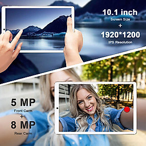 2 in 1 Tablet with Keyboard,Tablet 10.1 Inch Android 10 Tablets, High Performance Tablet 10 Inch 4G LTE,Google Certificated Wi-Fi Tablet pc,64GB ROM 128GB Expand, Dual Camera,4G Wi-Fi,8000MAH, GPS
