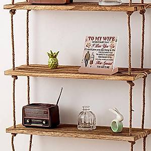 Encoink Birthday Card for Wife from Husband, Wife Birthday Card, Unique Card with Wooden base, Wedding Anniversary Cards for Wife, Gifts for Wife