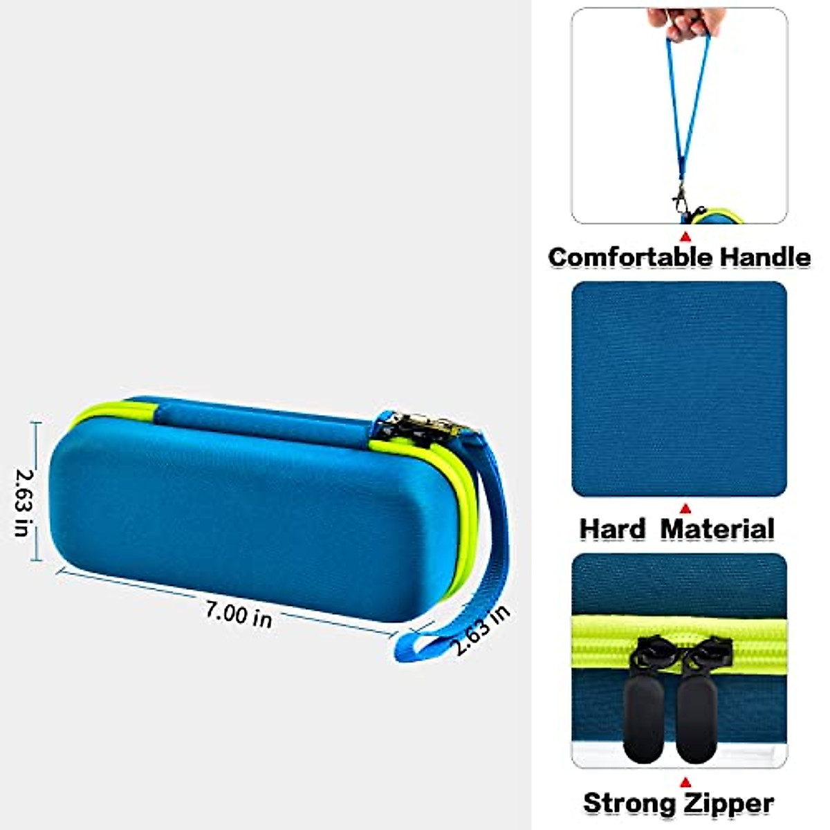 Case Compatible with Philips Norelco OneBlade Hybrid Electric Trimmer and Shaver, One Blade Razor Storage Holder for QP2515 QP2520 QP2630 Mens Beard Shaving Machines Replacement Kit (Box Only)