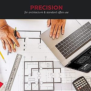 Breman Precision Metal Ruler 18 Inch - Stainless Steel Cork Back Metal Ruler - Premium Steel Straight Edge 18 inch Metal Ruler - Flexible Stainless Steel Ruler - Imperial and Metric Ruler