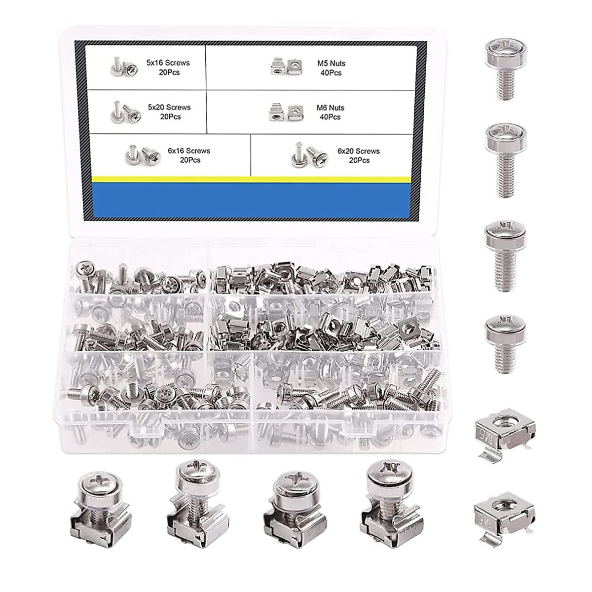 SOLUSTRE 1 Set Screw Set Nuts Screws Stud Carbon Steel Rack