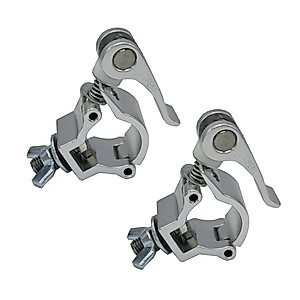 DJ Lighting truss Clamp 1.26-1.38 inch OD Pipe Truss F34 Quick Release Mount Heavy Duty 165 Lbs (2PCS)
