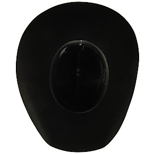 Justin Men's 2X Hills Hat, Black, 7 1/8