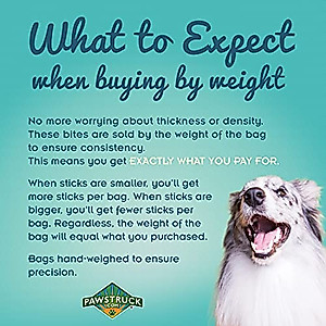 Pawstruck Natural Bully Bites, Value Pack 8 oz. Dog Chews for All Breeds, Low Fat and High Protein Dental Sticks for Dogs, Digestible Rawhide Alternative, Odorless Bully Sticks for Small Pups