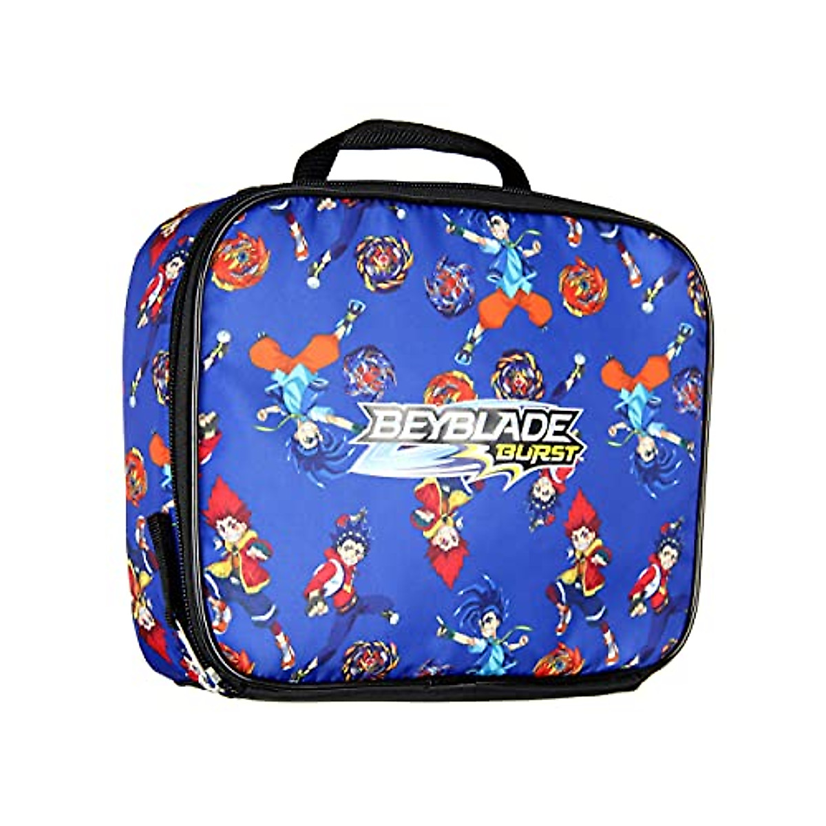 Beyblade Burst Spinner Tops Character Allover Print Backpack with Lunch Bag Tote