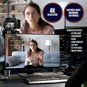 Pyle PLINK5 HDMI Video Capture Card By Pyle- PCI-E Gen2 4K HDMI-to-USB Audio-Video Recording- HD Zero-Lag&Ultra-Low Latency Live Broadcasting,Gaming,Streaming- Record Via DSLR Camcorder or Action Cam