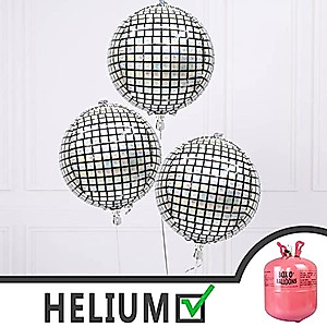 PartyWoo Metallic Silver Balloons 85 pcs and Disco Silver Foil Balloons 6 pcs