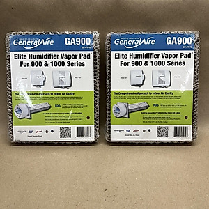2 PACK compatible with GeneralAire GA900 Humidifier Water Filter PAD PANEL for 900 & 1000 Humidifiers - GFI #7919 GA19, WHITE, GA900pads