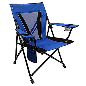 Kijaro Dual Lock Portable Camping Chairs - Enjoy the Outdoors with a Versatile Folding Chair, Sports Chair, Outdoor Chair & Lawn Chair - Dual Lock Feature Locks Position - Maldives Blue