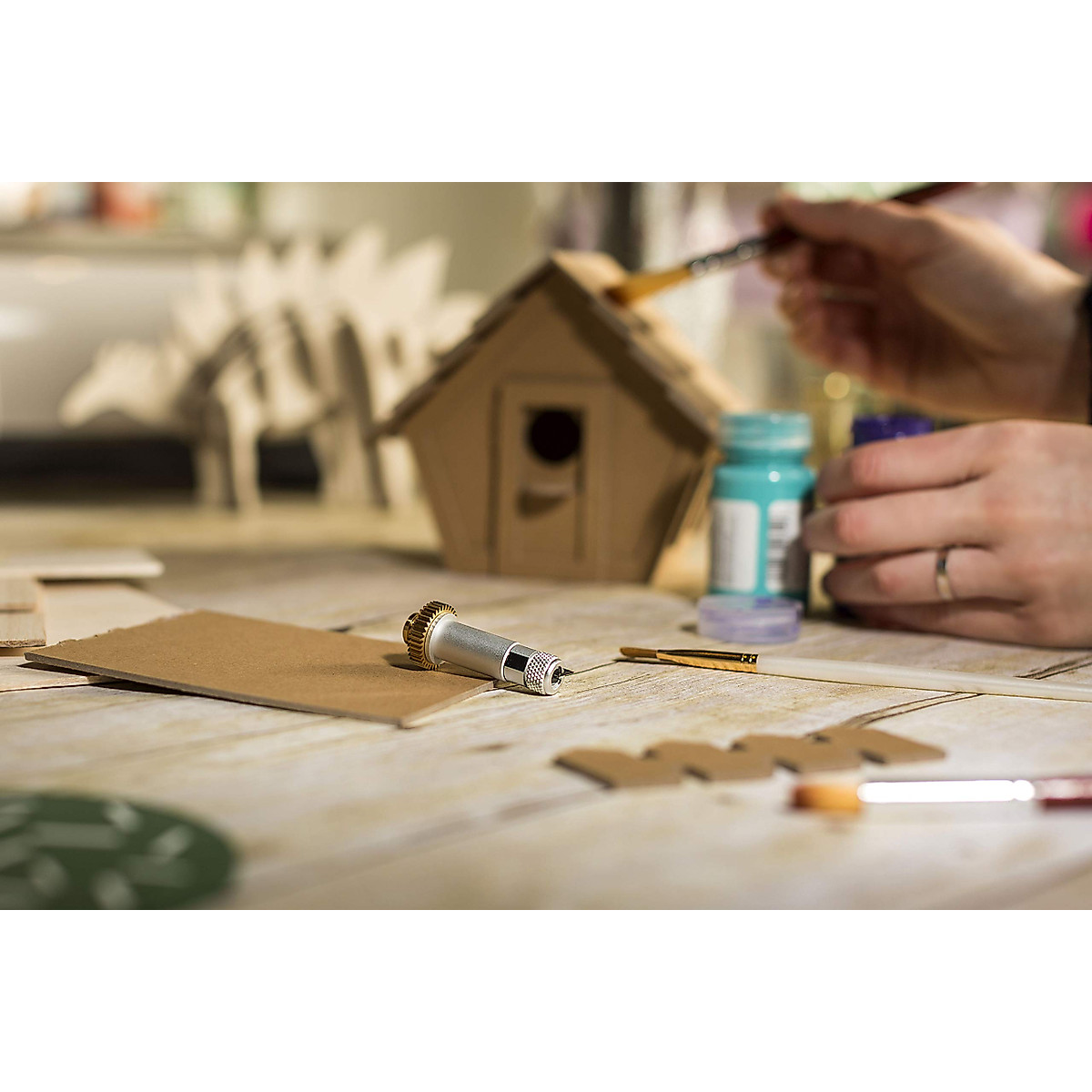 Cricut Knife Blade and Drive Housing, Hard and Durable Cutting Blade, Cuts Wood, Leather, Chipboard & More, Create Puzzles, Models, Leather Goods, Compatible with Cricut Maker Cutting Machine