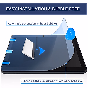 IPROKKO [2 Pack Anti-Blue Light Screen Protector for Amazon Fire HD 10 Tablet (13th/11th Generation, 2023/2021, 10.1 Inch Tablet) Fire HD 10 Plus/Fire HD 10 Kids/Kids Pro Anti Glare Screen Film (Fire HD 10)