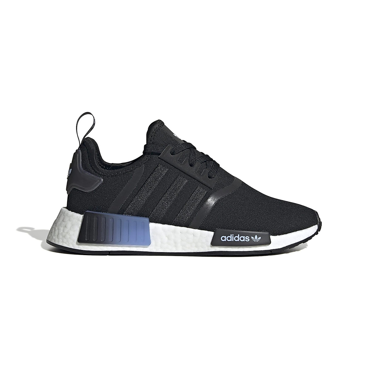 adidas Women's NMD_R1 Sneaker, Black/White/Blue Dawn, 6.5