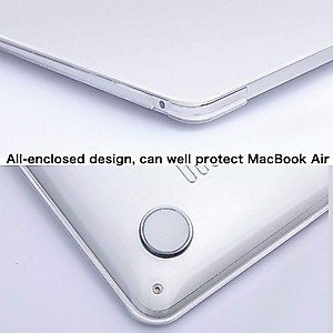 AIPNIS Personalized Photo Transparent Hard Case for MacBook Air 13 inch, A2337 M1 A2179 A1932 (Release 2018-2020), Custom HD Print, Crystal Clear Hard Shell Cover, Compatible with MacBook Air 13 inch