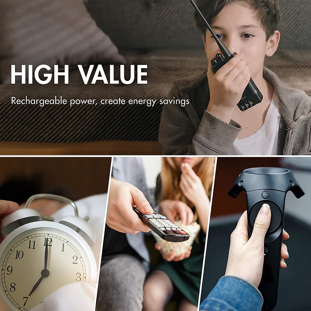 Tenergy 16 Pack AA and AAA Rechargeable Batteries and Compatible Charger, Precharged 8xAA and 8xAAA Batteries Ideal for Everyday Household Electronics…