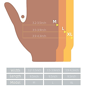 Oh! Trendy Disposable Medical Clear Vinyl Exam Gloves Industrial Gloves - Latex-Free & Powder-Free100PCS - Large