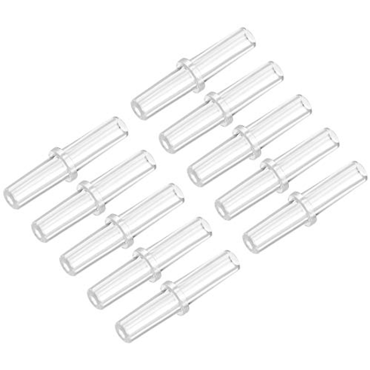 uxcell Aquarium Air Valve Connector Plastic Inline Tubing Straight Non-Return Valves for 4mm Fish Tank Pond Air Line 20pcs
