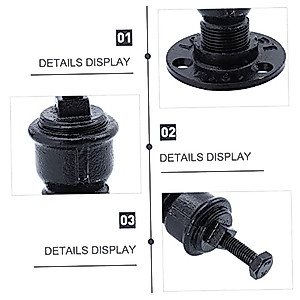 BETOOKY 2pcs Stair Bracket Staircase Brackets Handrail Holder Rail Support Bracket Wall Rail Bracket Railing Holder L Brackets for Shelves Handrail Bracket Metal Accessories Iron