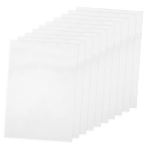 VILLCASE 20 Sheets Sheet Paper Film Glitter Holographic Overlay Paper Construction Papers Cold Lamination Film Printing Paper White Pvc Self-adhesive A4 Fully Transparent Decorative Paper