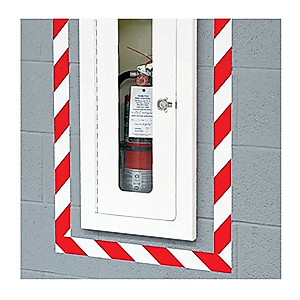 Incom - VHT211 INCOM Manufacturing: Hazard Warning Conformable Tape, 2" x 54', Red/White