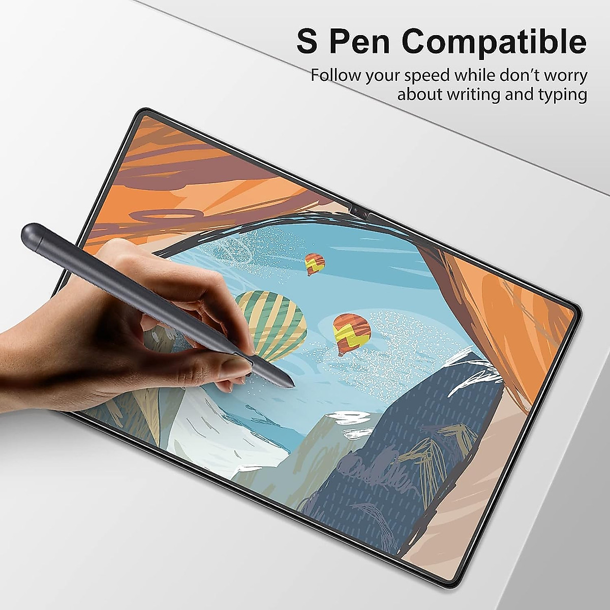 SPARIN [2 Pack Tempered Glass Screen Protector for Samsung Galaxy Tab S9 Ultra/S8 Ultra 14.6 Inch 2023/2022 with Alignment Tool, 9 Hardness HD Anti-Scratch/Case Friendly