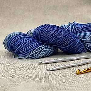 100% Viscose Vegetable Silk Yarn. Skein Format 100 gr. Great for uses Knitting, Crochet, Weaving, Mixed Media, Loom. Hand Dyed