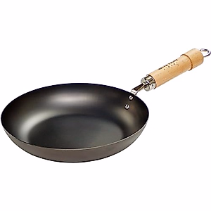 River Light Iron Frying Pan, Extreme Japan, 11.0 inches (28 cm), Induction Compatible, Made in Japan, Wok