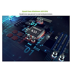 7" Android 4.4 Duad Core Tablet PC 1GB+8GB Dual Camera WiFi Bluetooth, Baby Toys for Boys Girls Adults (red)