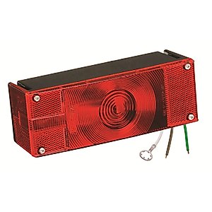 Wesbar 403026 Waterproof Red Low Profile Tail Trailer Light, Left/Roadside, 8-Function Stop, Turn & Tail Lamp, Compatible with Trailers Over 80 Inches Wide