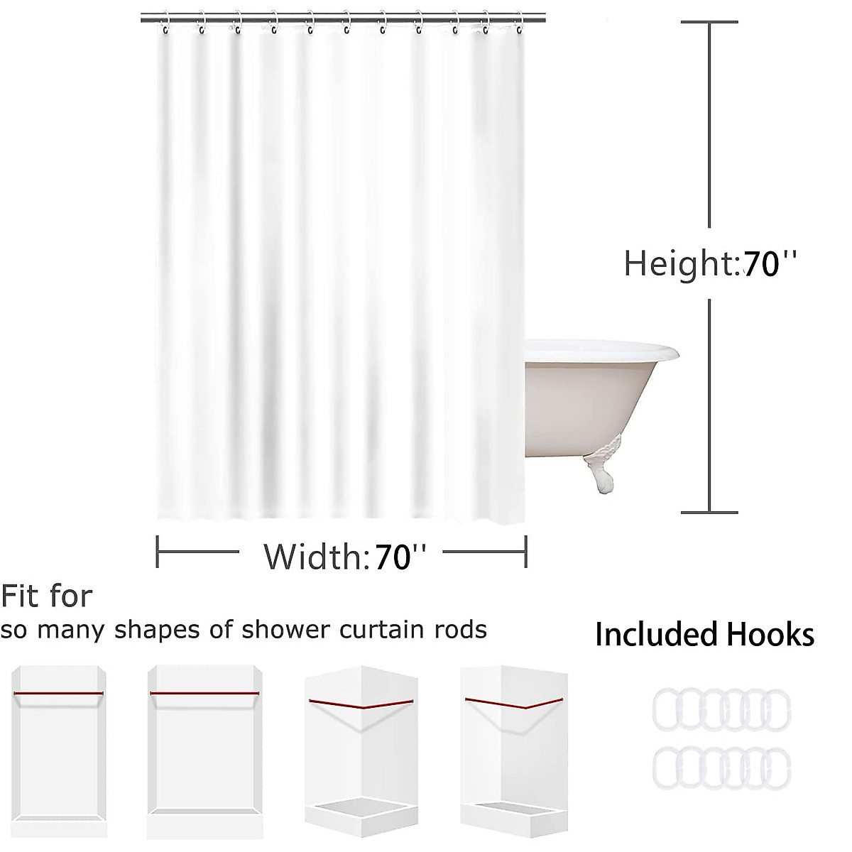 BBIOKD Halloween Shower Curtain Vintage Funny Flamingo Horror Gothic Pumpkin on Grey Wood Magic Witch Hat with Bat Bathroom Fabric Polyester Bath Curtains Bathroom Set with Hooks 70x70 Inch