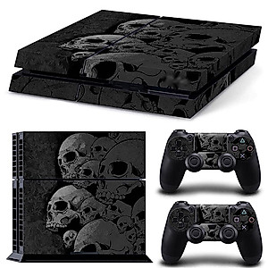 Vinyl Skin Sticker for PS4, Blue Fire Console and Controllers Skins Wrap Vinyl Sticker Decal Cover
