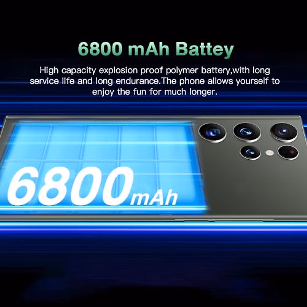 VSMOX S23Ultra Smartphones 5G SIM Free Unlocked, 6.7in HD Display Mobile Phones with Built-in Pen, 8GB 256GB, Android 13, 32MP 64MP, 6800mAh, Dual SIM, 10W Charger,Army Green-8GB~256GB